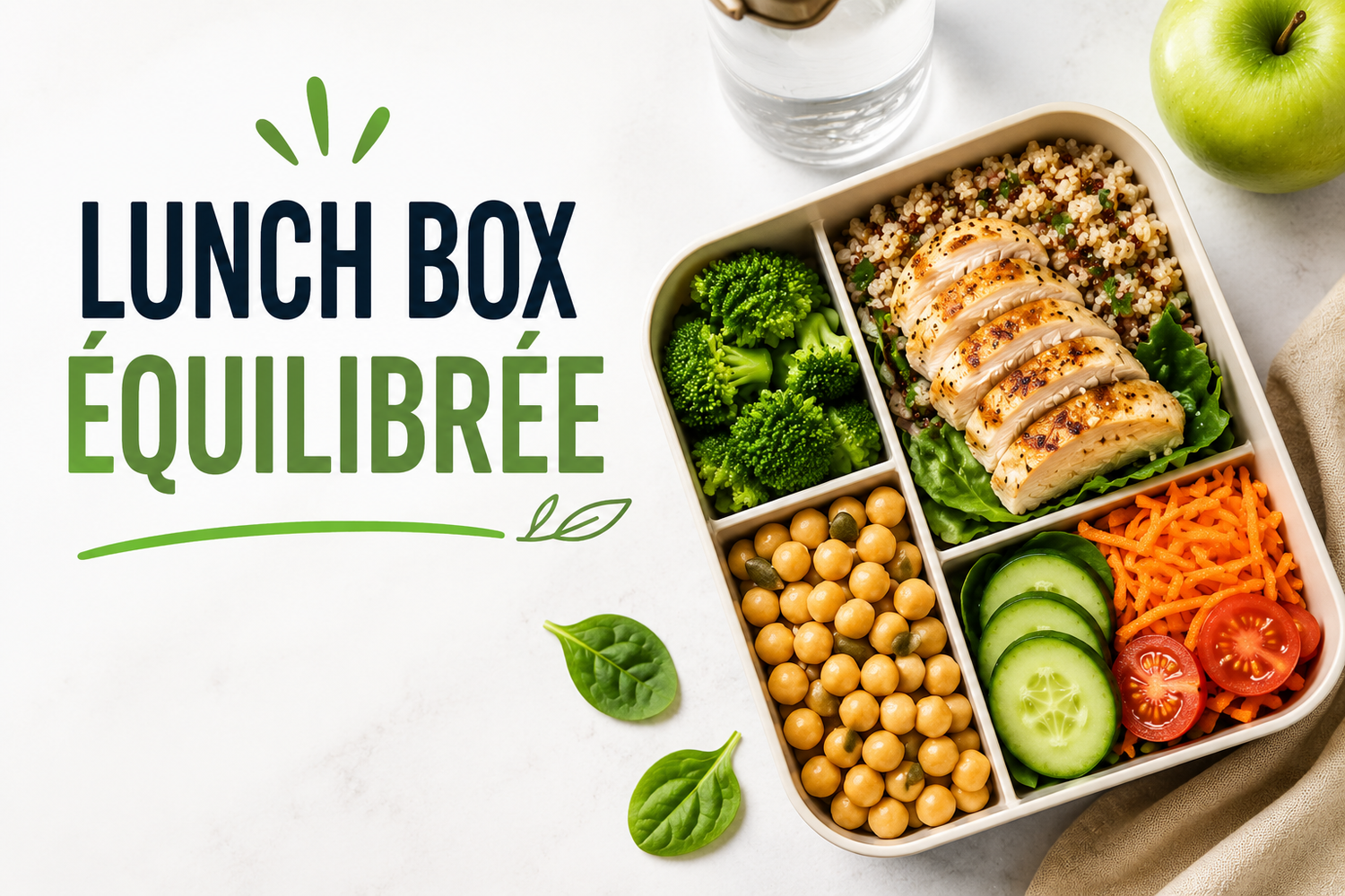 Lunch box équilibrée : comment composer un repas sain facilement (méth ...