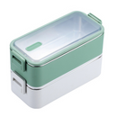 Lunch Box Inox Verte et Blanche | Healthy Lunch